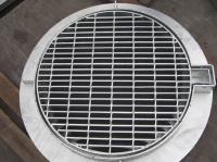 China Galvanized Steel Grating Drain Cover with Angle Frame for Urban Road and Square Use 30mm Bearing Bar Pitch for sale