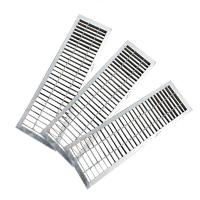 China Industrial Steel Grating Stair Treads T1-T10 Perforated Metal Steps Hot Dip Galvanized for sale