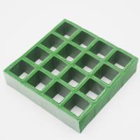 China Light Weight Molded 40x40mm Fiberglass Grating Panels FRP Walkway for sale