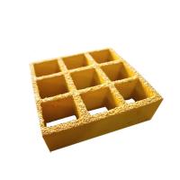 China Pultruded Molded Mesh Walkway Fiberglass FRP Grating Panels 25mm Thickness for sale