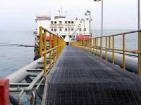China Hot Dip Galvanized Offshore Platform Catwalk Steel Grating Plate 25x4mm Bearing Bar for sale