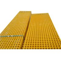 China OEM 50mm Anti Slip Fiberglass Grating Panels FRP Molded Grating Corrosion Resistant for sale