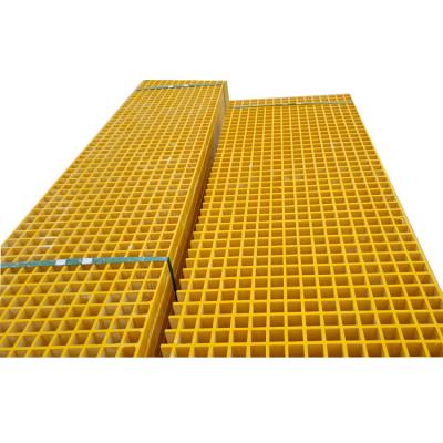 China OEM 50mm Anti Slip Fiberglass Grating Panels FRP Molded Grating Corrosion Resistant for sale