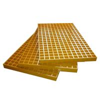 China OEM 50mm Anti Slip Fiberglass Grating Panels FRP Molded Grating Corrosion Resistant for sale