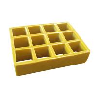 China 50.7x50.7mm Pure Resin FRP Industrial Steel Grating 25mm Thickness ISO9001 for sale