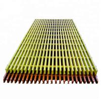 China 50.7x50.7mm Pure Resin FRP Industrial Steel Grating 25mm Thickness ISO9001 for sale