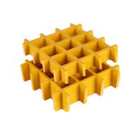 China 25mm Molded Mesh Walkway FRP Grating High Strength Corrosion Resistant Lightweight for sale
