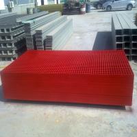 China Composite Glass Reinforced Plastic Grating 13-60mm Thickness with 1220×3660mm Panel Size for Industrial Catwalks for sale