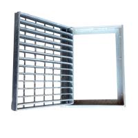 China ASTM A36 Hot Dip Galvanized Grating Trench Cover With Frame for sale