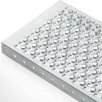 China Pre Galvanized Steel Safety Diamond Grip Stair Tread 4m Length High Load Capacity for sale
