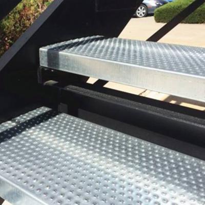 China Stacked Small Hole Traction Grip Safety Grating 2.0-5.0mm Thickness 6000mm Length Industrial Flooring for sale