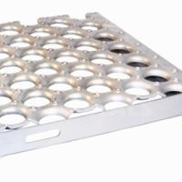 China Round Hole 2.0mm Steel Bar Grate For Walkway Platform Channels for sale