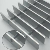 China 2mm Thickness Aluminum Bar Grating For Walkway Platform for sale