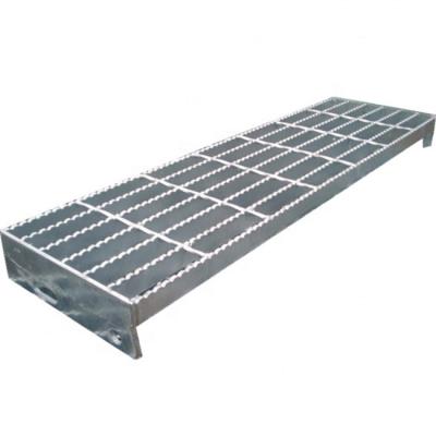 China 0.3mm Electro Galvanized Steel Stair Treads Grating Width 80mm for sale