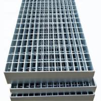 China Hot Dipped Galvanized Steel Trench Drain Grate Cover Heavy Duty 6mm Bar Grating for sale
