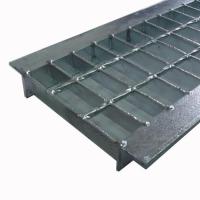 China Stainless Steel Water Floor Drain Cover 25x5mm Bearing Bar Grating with Angle Sided for Concrete Trench for sale