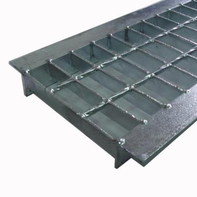 China Stainless Steel Water Floor Drain Cover 25x5mm Bearing Bar Grating with Angle Sided for Concrete Trench for sale