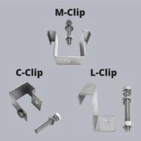 China ISO Type A B C M Galvanized Steel Grating Clips 30-50mm Sizes for Industrial Floor Grating Installation for sale
