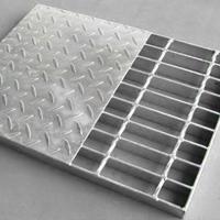 China Galvanized Compound Steel Bar Grating 25x5mm with 3mm Checkered Plate for Floor Drain for sale