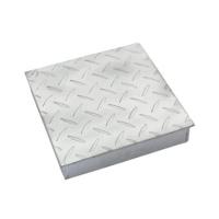 China Hot Dip Galvanized Compound Steel Grating G255/30/100 4mm Checkered Plate for sale