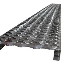 China Aluminum Steel Diamond Grip Grating Grip Strut Walkway 35 Percent Open Area Serrated for sale