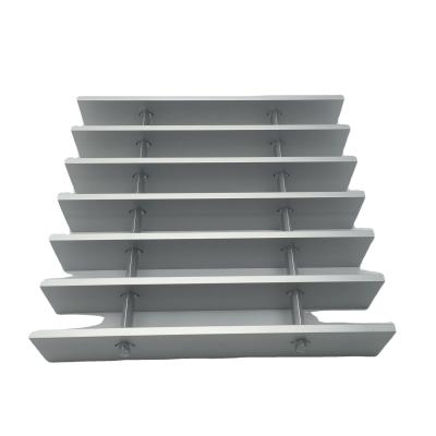 China 6063 Aluminum Floor Grating - Silver Swage Plain Industrial Building Material for Walkways & Platforms for sale