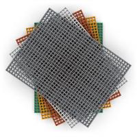 China FRP Pultruded Profile Steel Bar Fiberglass Grating Panels for Walkway 25mm Thickness for sale