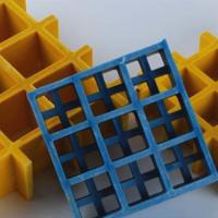 China FRP Pultruded Profile Steel Bar Fiberglass Grating Panels for Walkway 25mm Thickness for sale