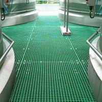China FRP Pultruded Profile Steel Bar Fiberglass Grating Panels for Walkway 25mm Thickness for sale