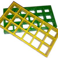 China GRP Fiberglass Bar Grating 25mm Thickness 38mm Opening Garage Floor Walkway for sale