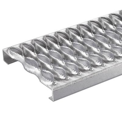 China Hot Dipped Galvanized Diamond Aluminum Grip Strut Grating 1x1m Anti-Slip Safety Walkway Panel for sale