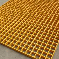 China Fiberglass FRP Molded Grating Grills 38mm Thickness for Outdoor Walkway Industrial Flooring for sale
