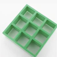China Fiberglass FRP Molded Grating Grills 38mm Thickness for Outdoor Walkway Industrial Flooring for sale