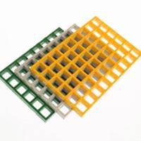 China Fiberglass FRP Molded Grating Grills 38mm Thickness for Outdoor Walkway Industrial Flooring for sale