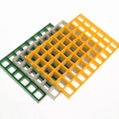 China Fiberglass FRP Molded Grating Grills 38mm Thickness for Outdoor Walkway Industrial Flooring for sale