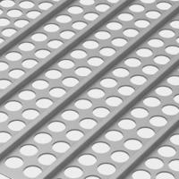 China 5mm Perforated Round Hole Corten Steel Mesh Panels for Walkways and Stair Treads - Multiple Materials and Patterns for sale