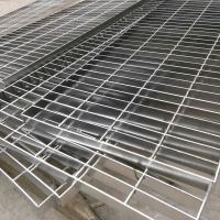 China Customized Machine Welded Q235 Steel Grating Plate 25x5mm Bearing Bar 41x100mm Pitch for sale