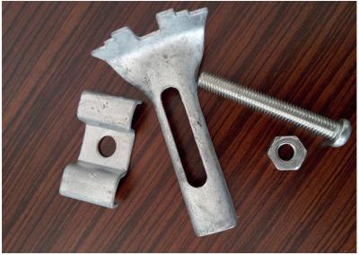 China Hot Dip Galvanized Steel Grating Clips with 20-40mm Cross Bar Pitch and M8 Bolt Fastening for Industrial Platforms for sale
