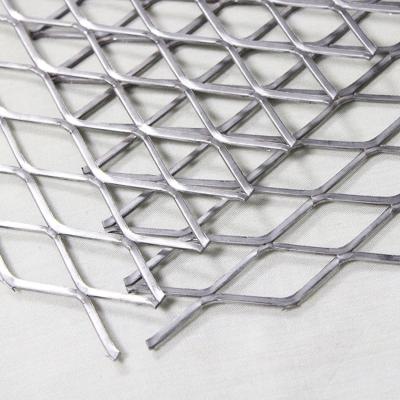 China 0.5mm Galvanized Expanded Aluminum Sheet 1220×2440mm Diamond Mesh for Industrial Building Applications for sale