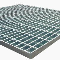 China Hot Dip Galvanized Serrated Steel Bar Grating 32x5mm Anti-Slip Welded Grate for Walkway Platform Flooring Deck for sale