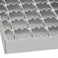 China Hot Dip Galvanized Serrated Steel Bar Grating 32x5mm Anti Slip Welded Walkway Platform for sale