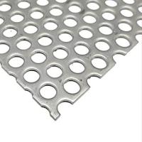 China 304 Stainless Steel Round Hole Perforated Metal Plate - 2mm Hole Diameter with 3-4.8mm Staggered Pitch for Architectural Facades for sale