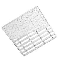 China Galvanized Compound Steel Grating 4mm Checker Plate Heavy Duty Floor Grating for sale