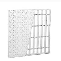 China Galvanized 4mm Compound Steel Grating With Checker Plate for sale