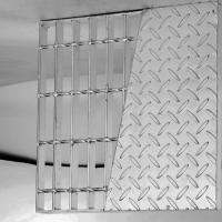 China Galvanized Compound Steel Grating 4mm Checker Plate Heavy Duty Floor Grating for sale