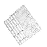 China Galvanized Compound Steel Bar Grating 3mm Checker Plate Industrial Floor Grates for sale