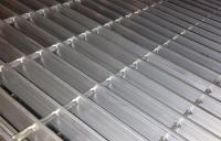 China 6063 T6 Aluminum Bar Grating 25-75mm Bearing Bars with CE Certification for Industrial Platforms for sale