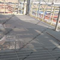China Hot Dip Galvanized Steel Bar Grating Walkway Drainage Cover Platform Stair Treads 25x5mm for sale