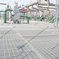 China Hot Dip Galvanized Steel Grating Trench Drain Cover 50x100mm Linear Ditch Cover for sale
