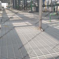China Light Duty Galvanized Steel Grating Trench Cover 36x240 inch 25x5mm Bearing Bar for sale